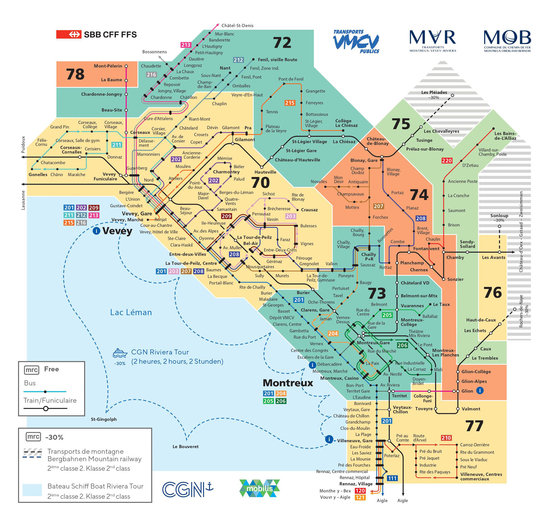 Montreux Riviera Card | Free Travel 2023 | Swiss Holiday Company
